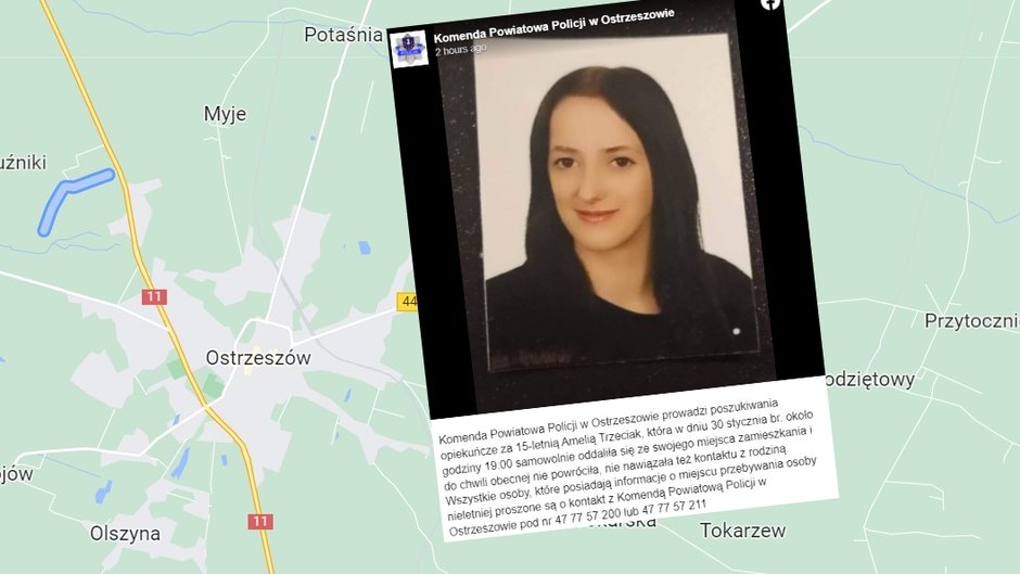 Zaginęła 15-letnia Amelia Trzeciak. Policja prosi o pomoc - Poznań