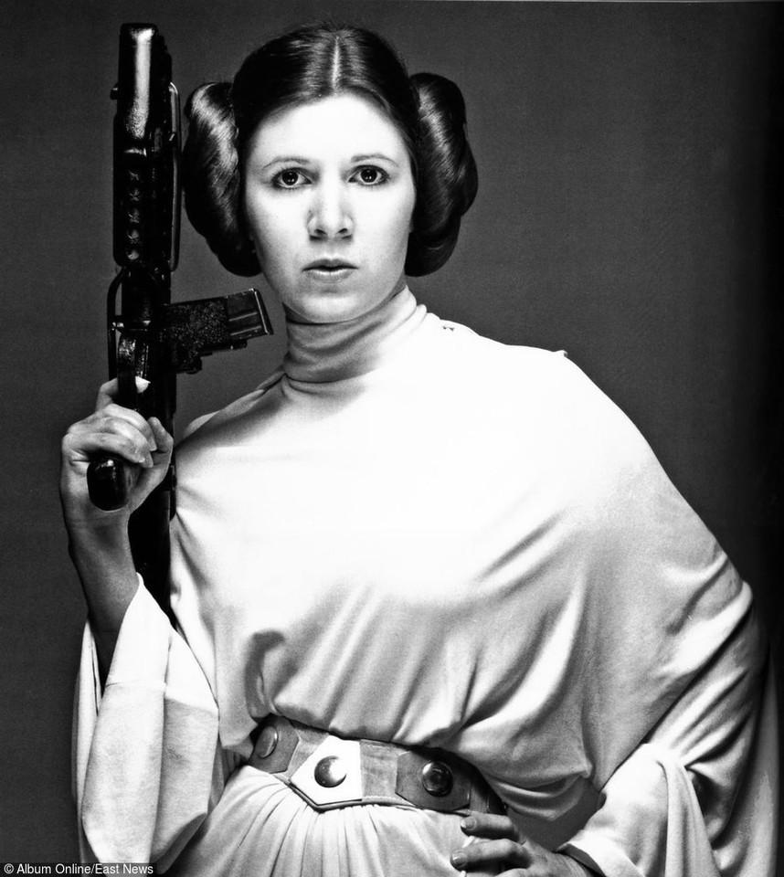 Carrie Fisher (księżniczka Leia) kiedyś i dziś - Uroda