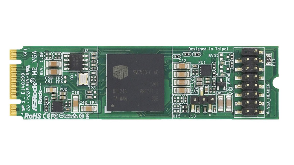 ASRock Rack M2_VGA - karta graficzna montowana w gnieździe dla dysków SSD