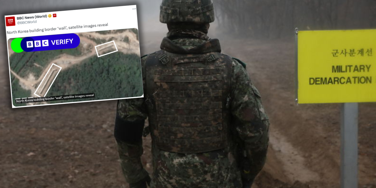 Dziwna budowla w DMZ. Korea Północna szykuje "podzielenie" - Wiadomości