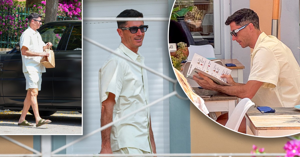 Robert Lewandowski w wakacyjnym raju. W Polsce nigdy nie byłoby na to ...