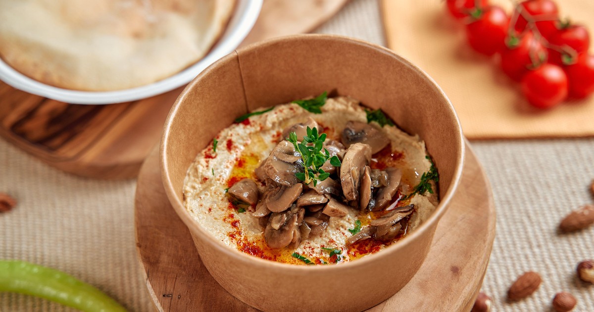 Przepis na hummus z grzybów. Bardzo aromatyczny i cudownie kremowy ...
