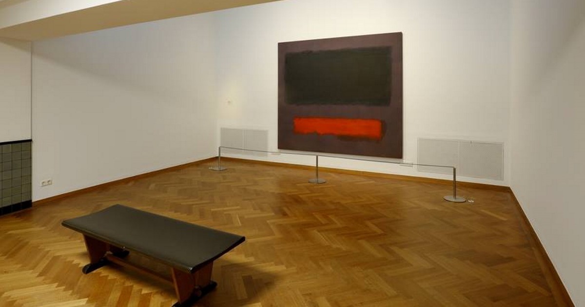 Obraz "Grey, orange on maroon, no. 8" został uszkodzony. Jest wart miliony