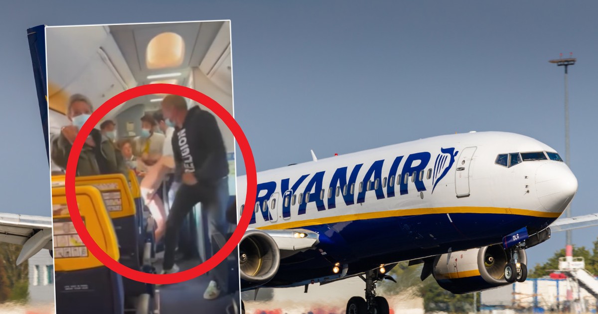 Wielka awantura w samolocie Ryanair. Kobieta pluła i kopała - Podróże
