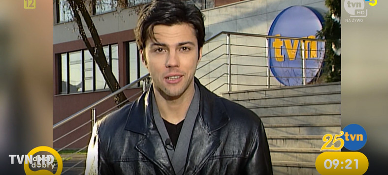 Tak Olivier Janiak wyglądał pierwszy raz przed kamerami TVN. Co za ...