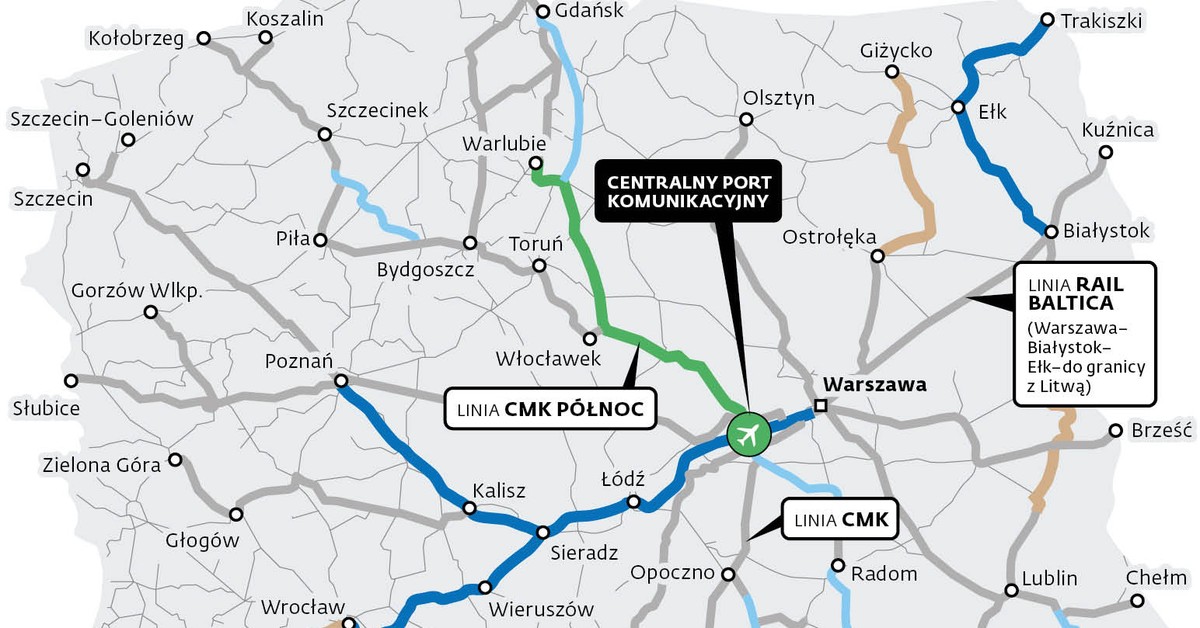 Kolejowe szprychy z małym ruchem do skasowania. Co dalej z CPK? [MAPA ...