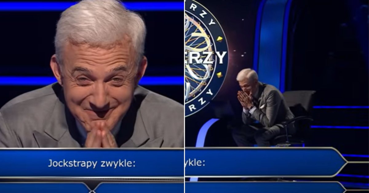 Uczestnik "Milionerów" powiedział to na wizji. Hubert Urbański schował ...