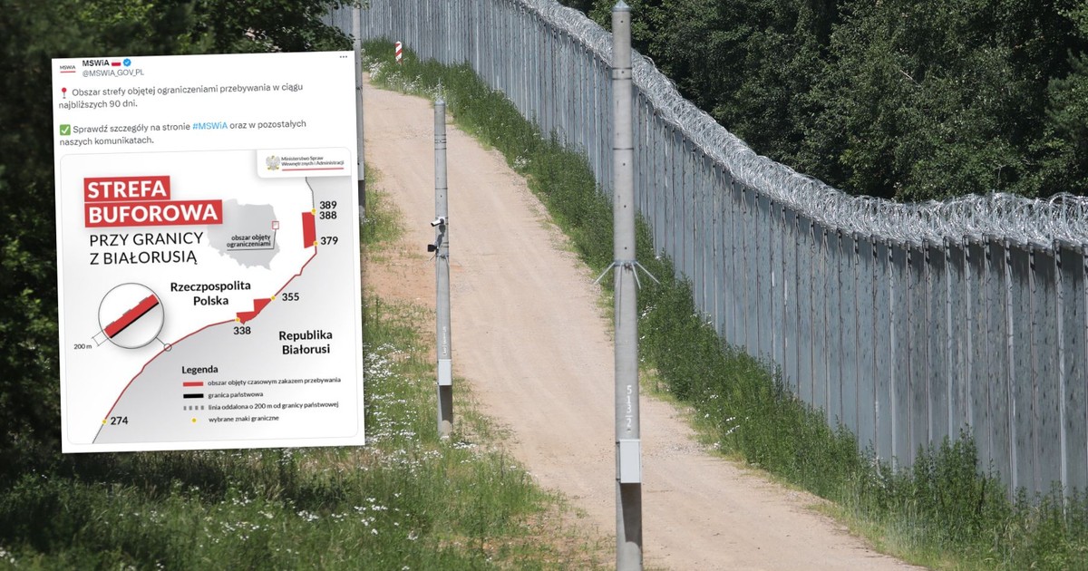 Od dziś obowiązuje strefa buforowa przy granicy z Białorusią [MAPA] - Wiadomości