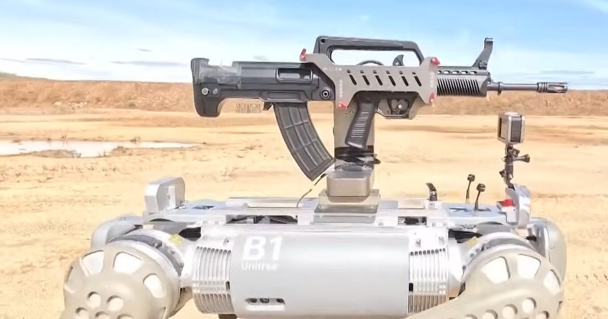 China's latest weapon of war is a gun-toting robot dog | Business ...