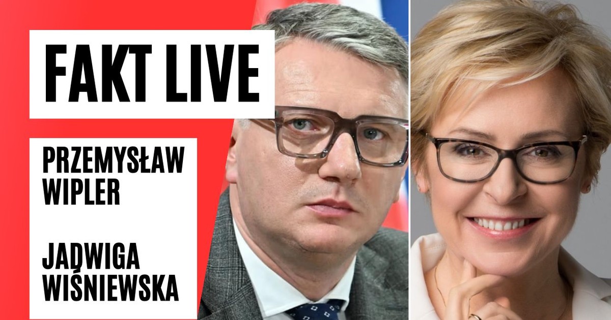 "Fakt LIVE". Gośćmi Przemysław Wipler i Jadwiga Wiśniewska - Wiadomości