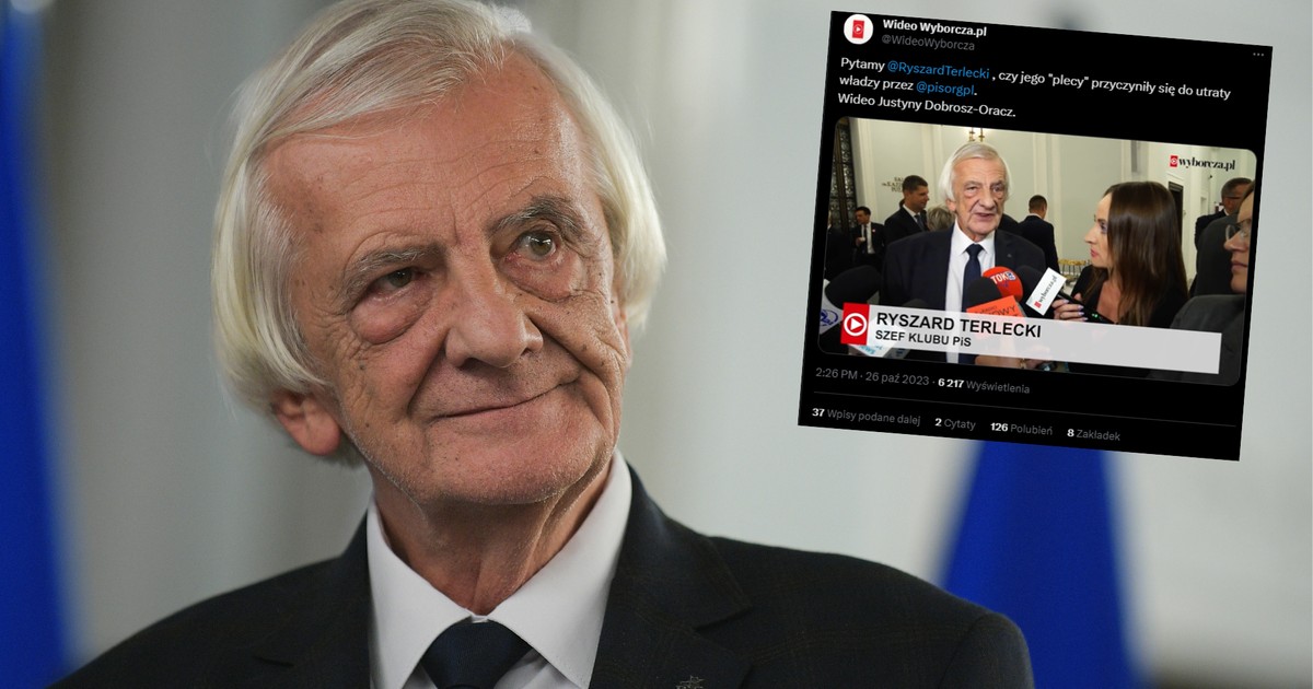 Ryszard Terlecki tłumaczy się ze "słynnych pleców". "Arogancja mediów ...