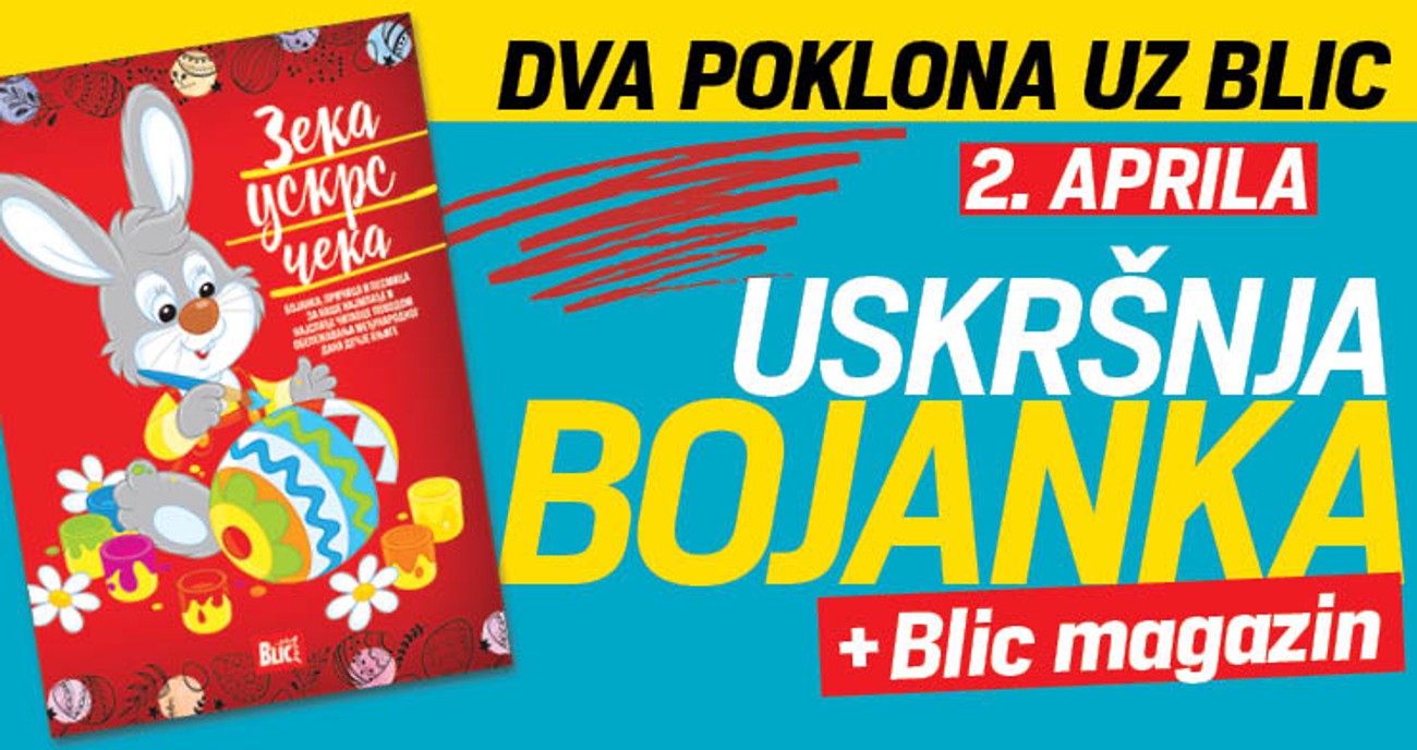 RADOST ZA NAJMLAĐE: Bojanka "Zeka Uskrs čeka" na POKLON uz "Blic" 2 ...