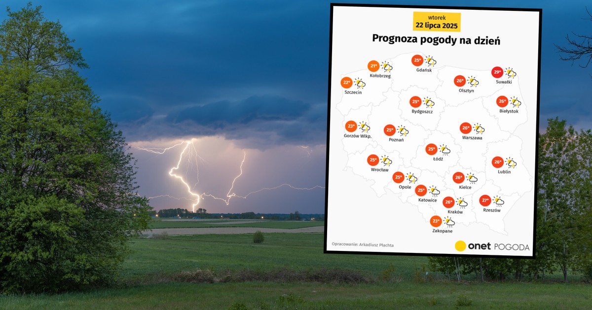 Upały opuszczą Polskę, ale nie burze. W tych regionach mocno zagrzmi [POGODA] - Wiadomości