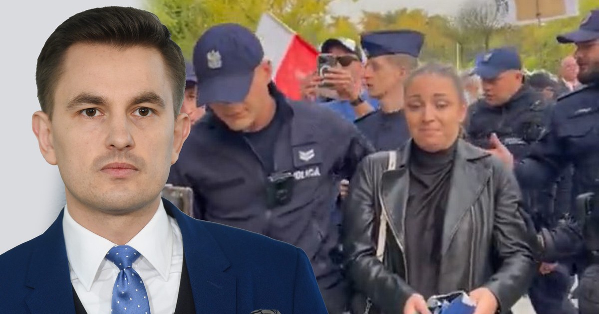 Kinga Gajewska szarpana przez policję. Arkadiusz Myrcha: czułem złość