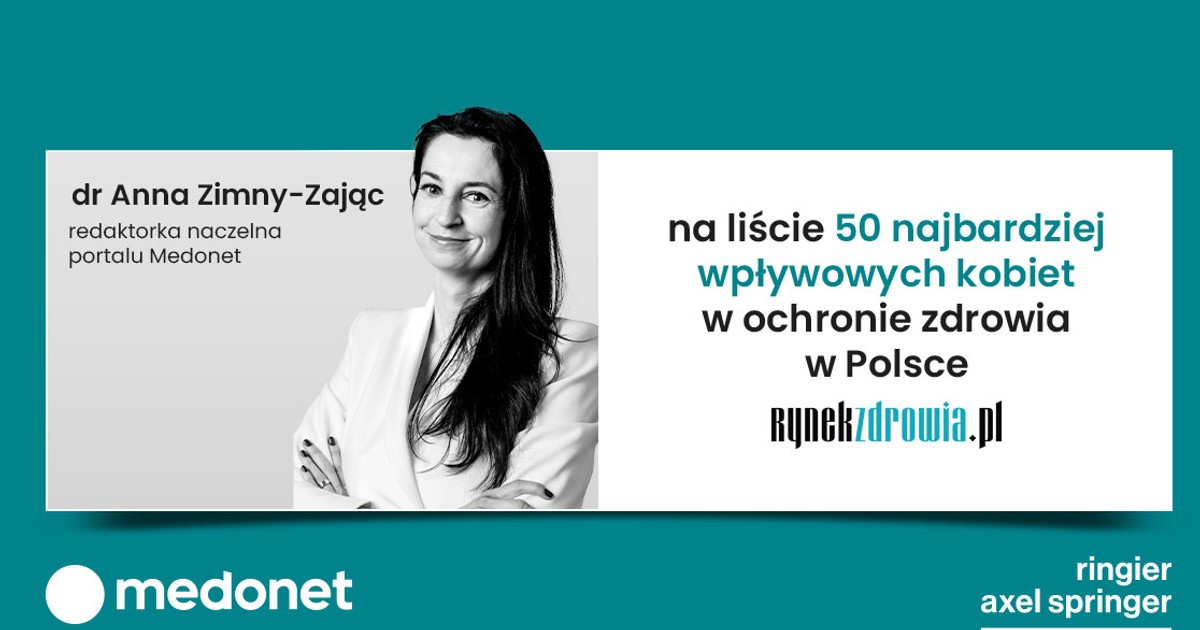 Anna Zimny-Zając, redaktorka naczelna serwisu Medonet, w gronie 50 ...