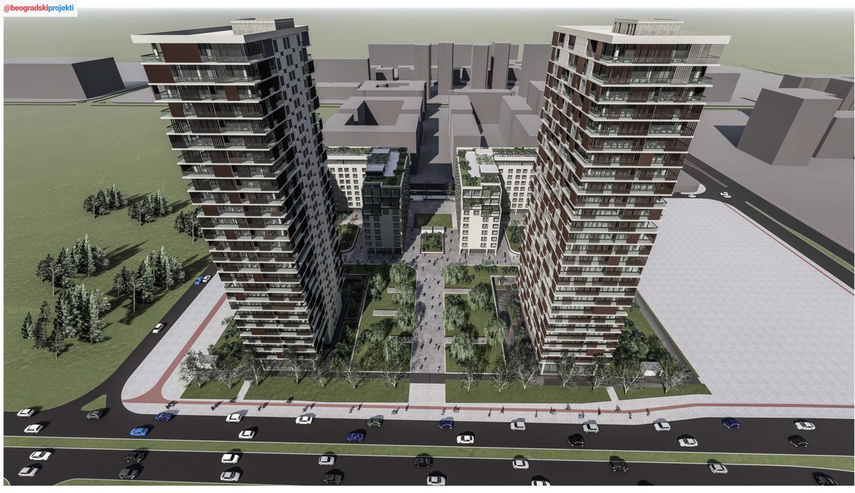 Novi Beograd bi mogao da dobije još TRI KULE BLIZNAKINJE OD 100 METARA ...
