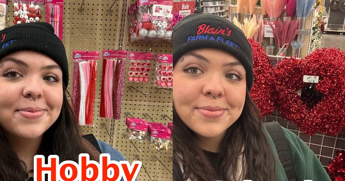 I shopped at Hobby Lobby and Michaels for Valentine's Day decorations ...