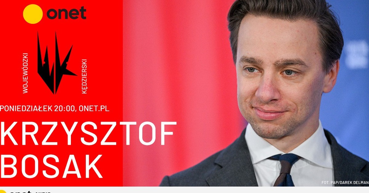 "WojewódzkiKędzierski": gościem Krzysztof Bosak. Słuchaj od godz. 20.00 ...