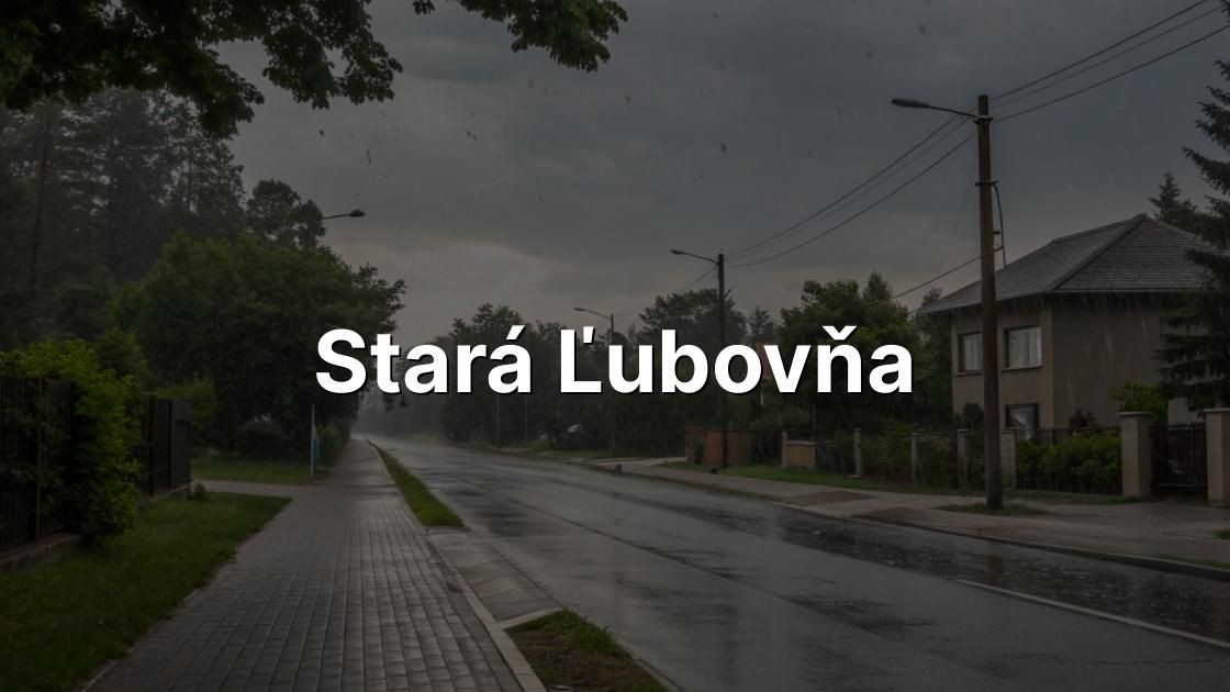 Stará Ľubovňa očakáva v stredu dážď a sneh: Teploty sa budú držať nízko ...