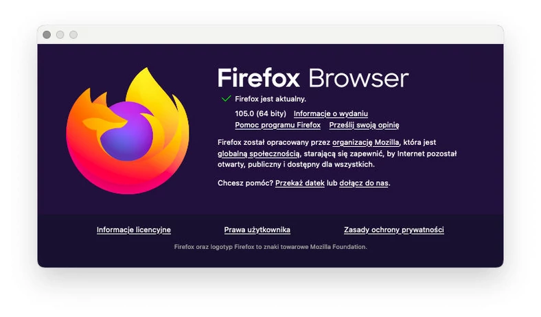 Firefox 105 dostępny. Mozilla ulepsz przeglądarkę w Windows i Linuksie