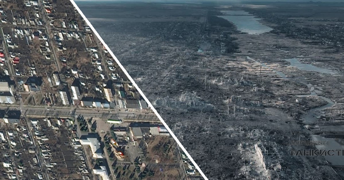 Before-and-after photos show how Russia's invasion reduced a Ukrainian ...