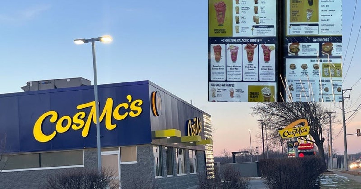 We got a look at the menu for CosMc's, McDonald's new spinoff ...