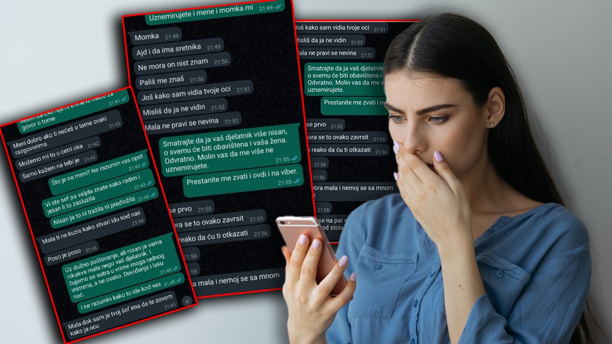 "BUDI DOBRA MALA I NEMOJ SE NATEZATI SA MNOM" Šef devojci slao degutantne poruke, nudio joj da ...