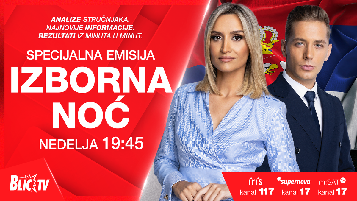 „Izborna noć“ na "Blic" televiziji u nedelju od 19:45 - Blic