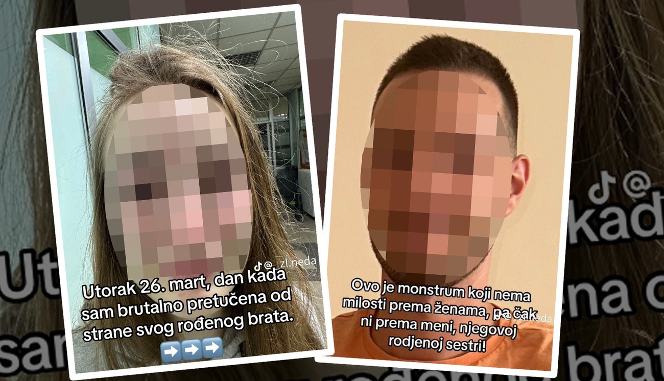 Brat pretukao rođenu sestru u Leskovcu : Pretio mi je da će me ubiti na mrtvo - Blic