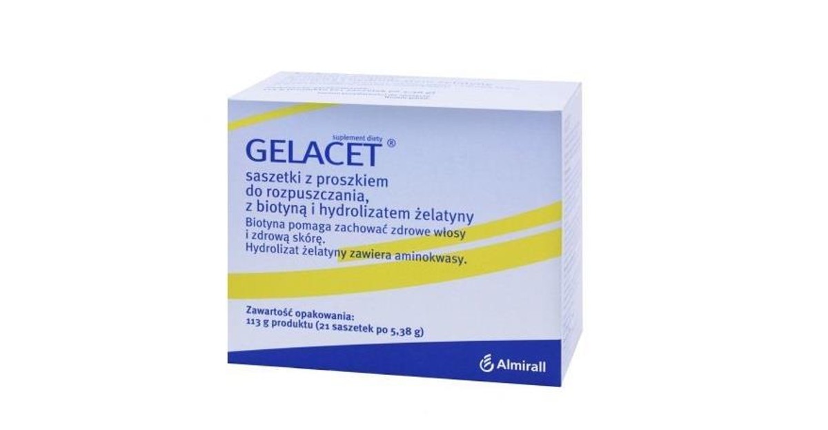 Gelacet - wskazania, stosowanie suplementu