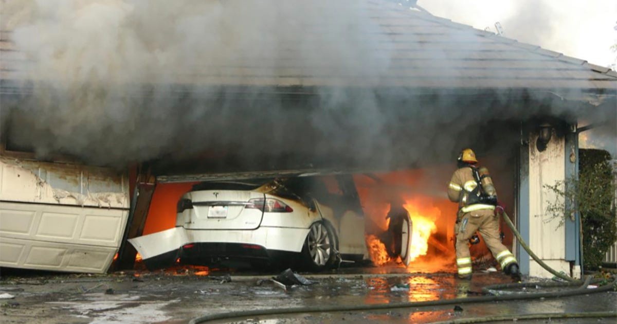 Firefighters are still learning how to fight EV fires. Here's ...