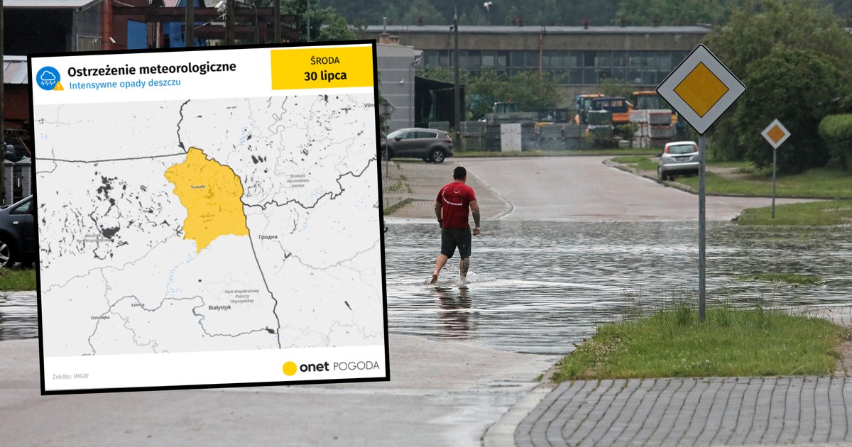 Nadciąga nowa fala intensywnego deszczu. Są żółte ostrzeżenia IMGW ...