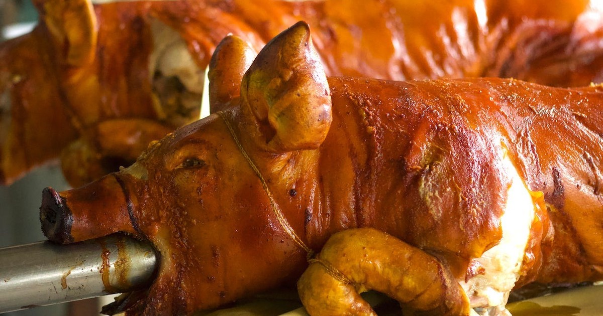 Meet the couple selling 2,200 pounds of spit-roasted pig every week ...