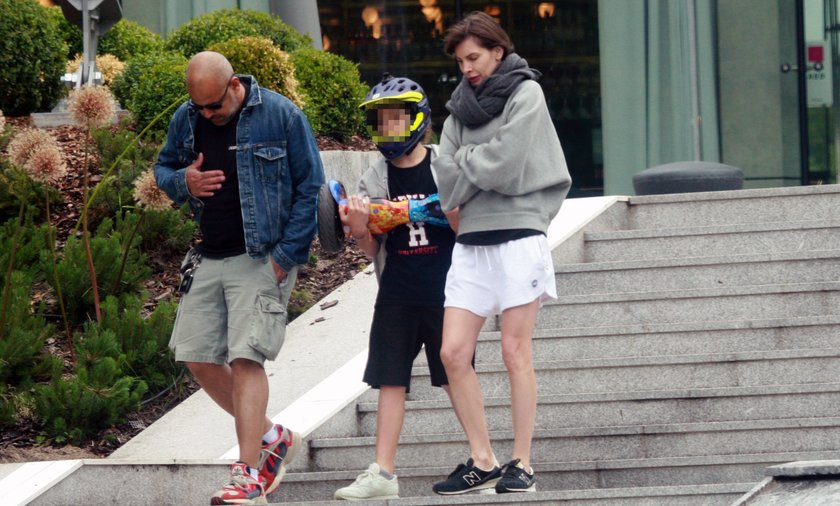 Agnieszka Dygant z rodziną w Sopocie