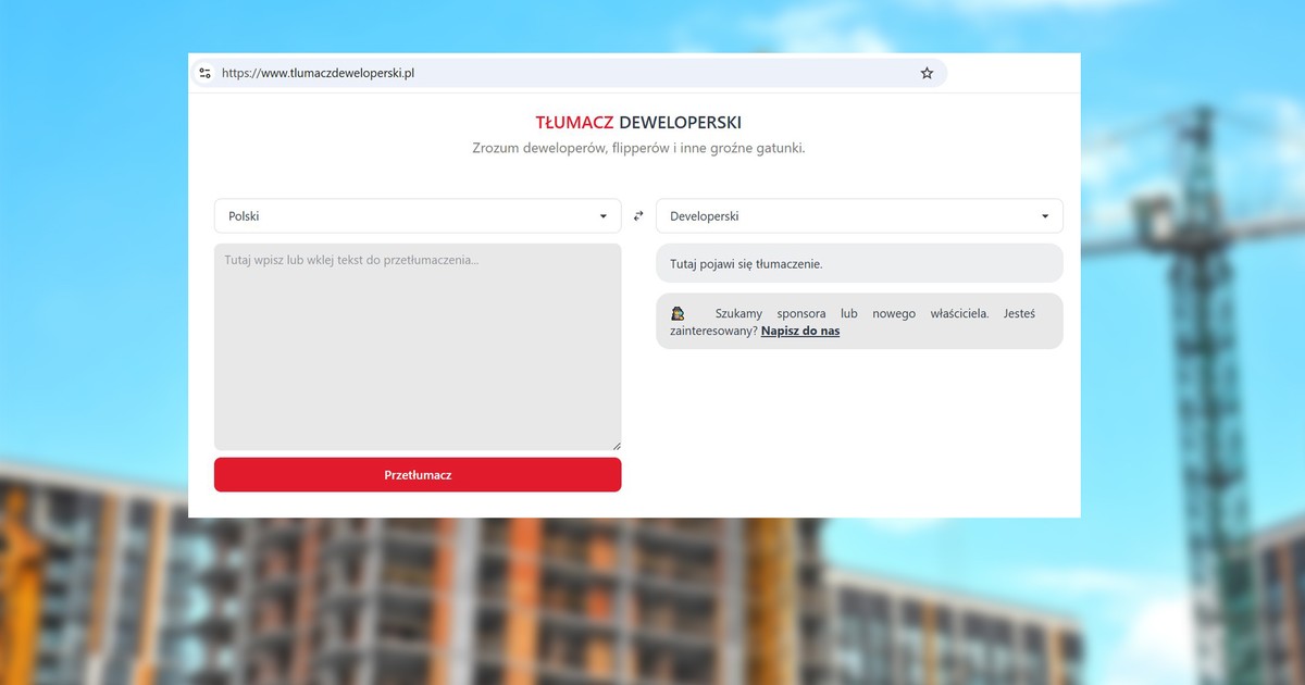 Tłumacz deweloperski podbija internet. Demaskuje absurdy ofert ...