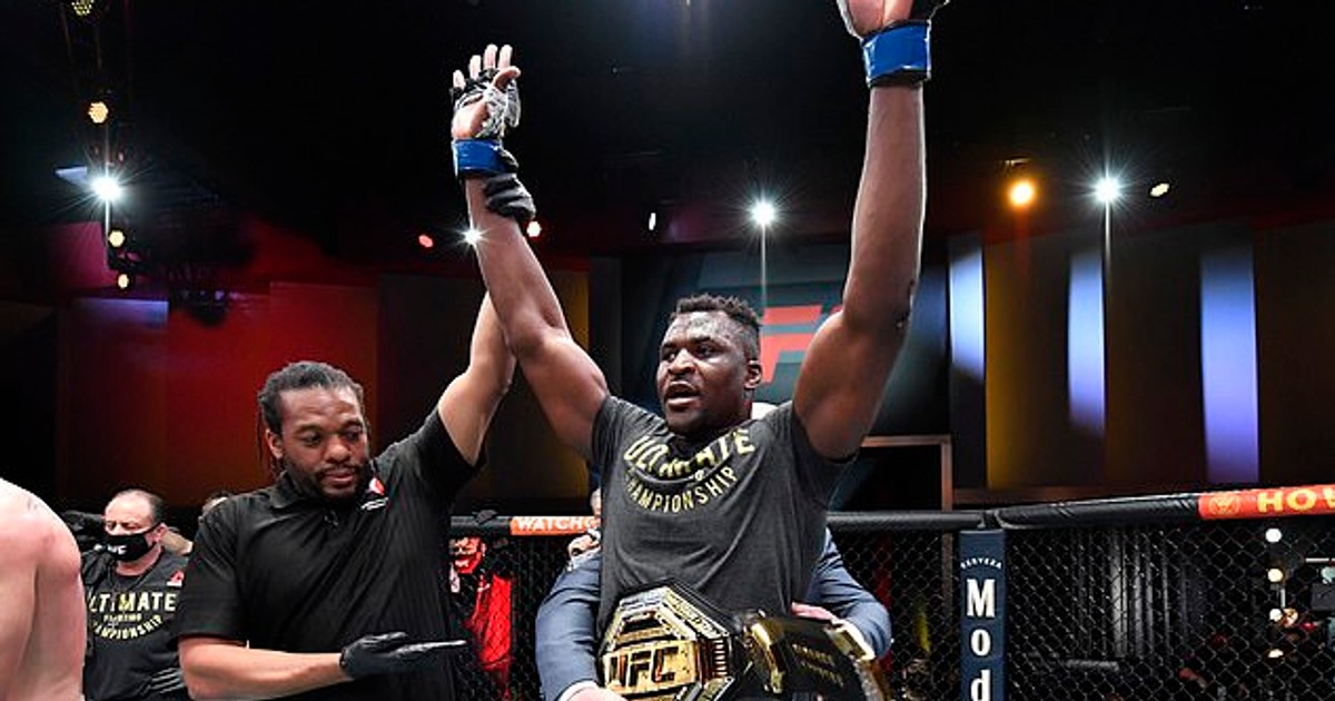 Former Cameroon refugee Francis Ngannou becomes the first UFC ...