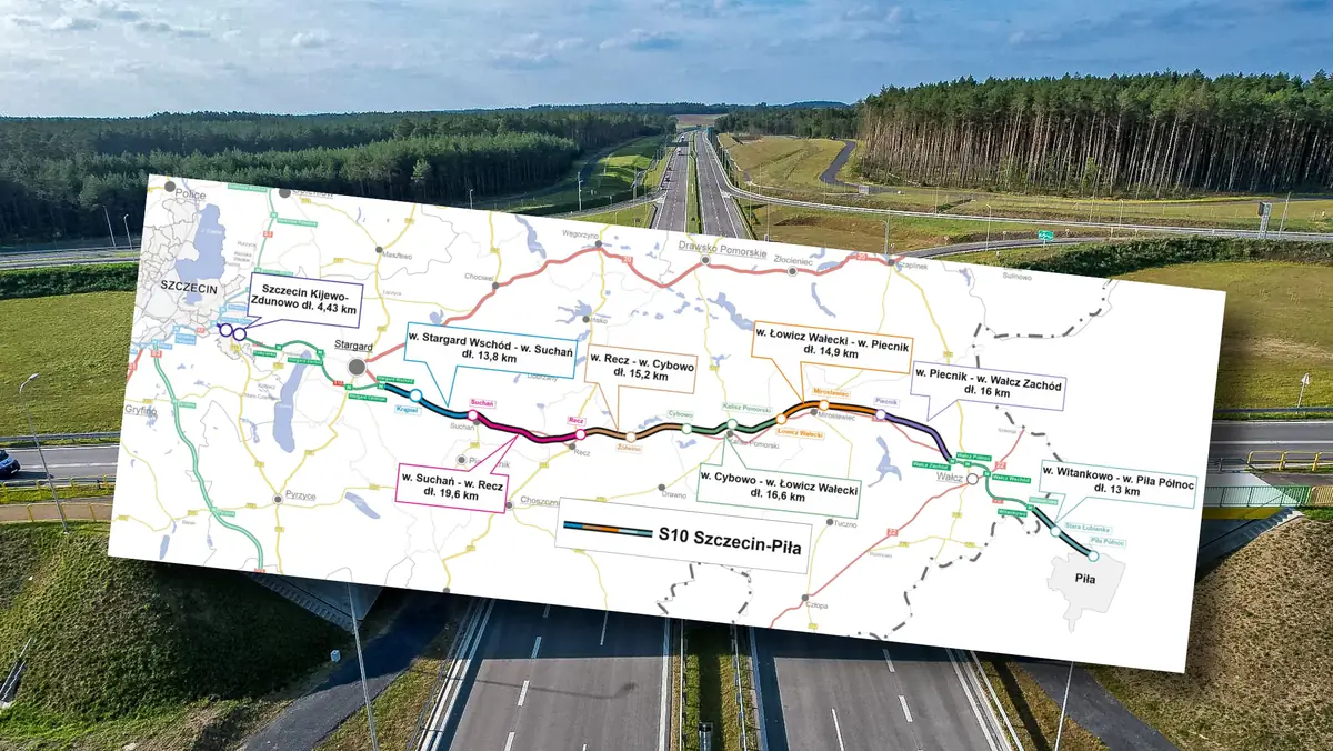 Droga S10. Chcą wybudować na raz aż 113 km. Lada moment wjadą maszyny ...