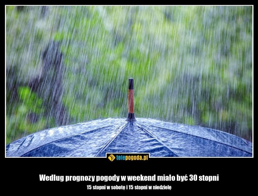 Internauci reagują na deszczowy sierpień. Oto najlepsze memy o pogodzie ...