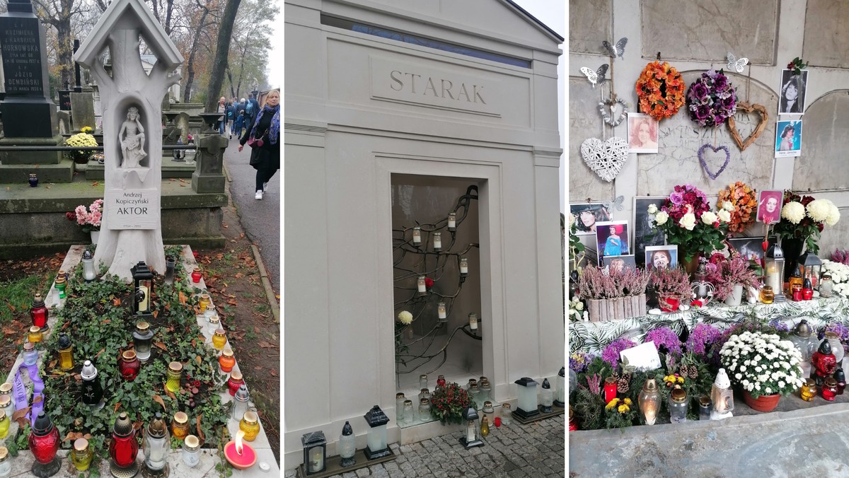 Warszawskie Powązki. Tak wyglądają groby: Kory, Piotra Woźniaka-Staraka ...