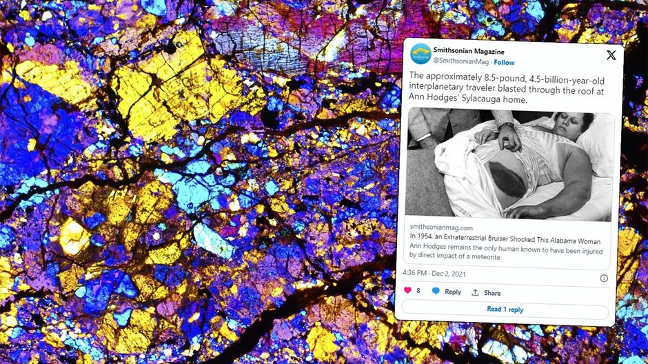 Niezwykła historia Ann Hodges. Została uderzona meteorytem i przeżyła ...