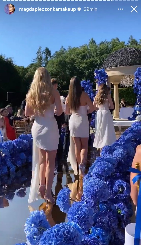Andziaks i Luka wzięli ślub. Suknia panny młodej była imponująca ...