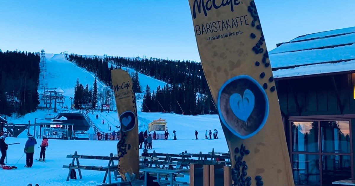 McSki in Sweden is McDonald's only ski-thru restaurant, where you can ...