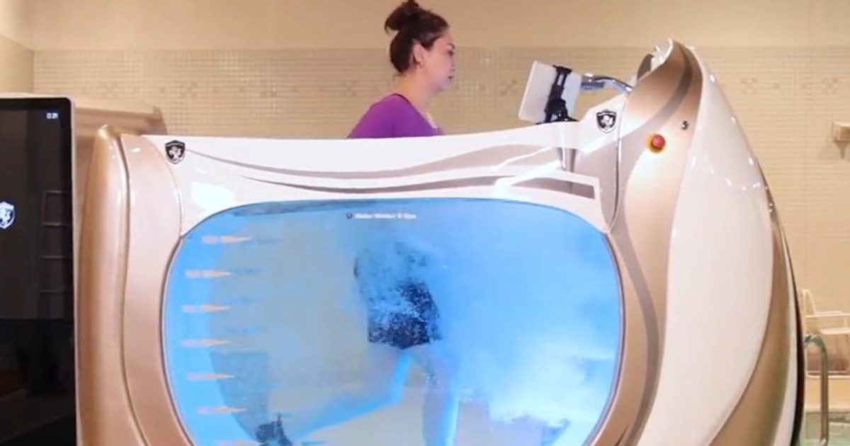 Underwater treadmills look like a lot of fun but they cost around £ ...