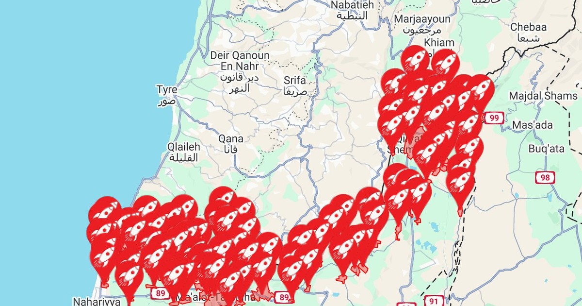 Przerażająca mapa Izraela. Ujawniono cele ataków