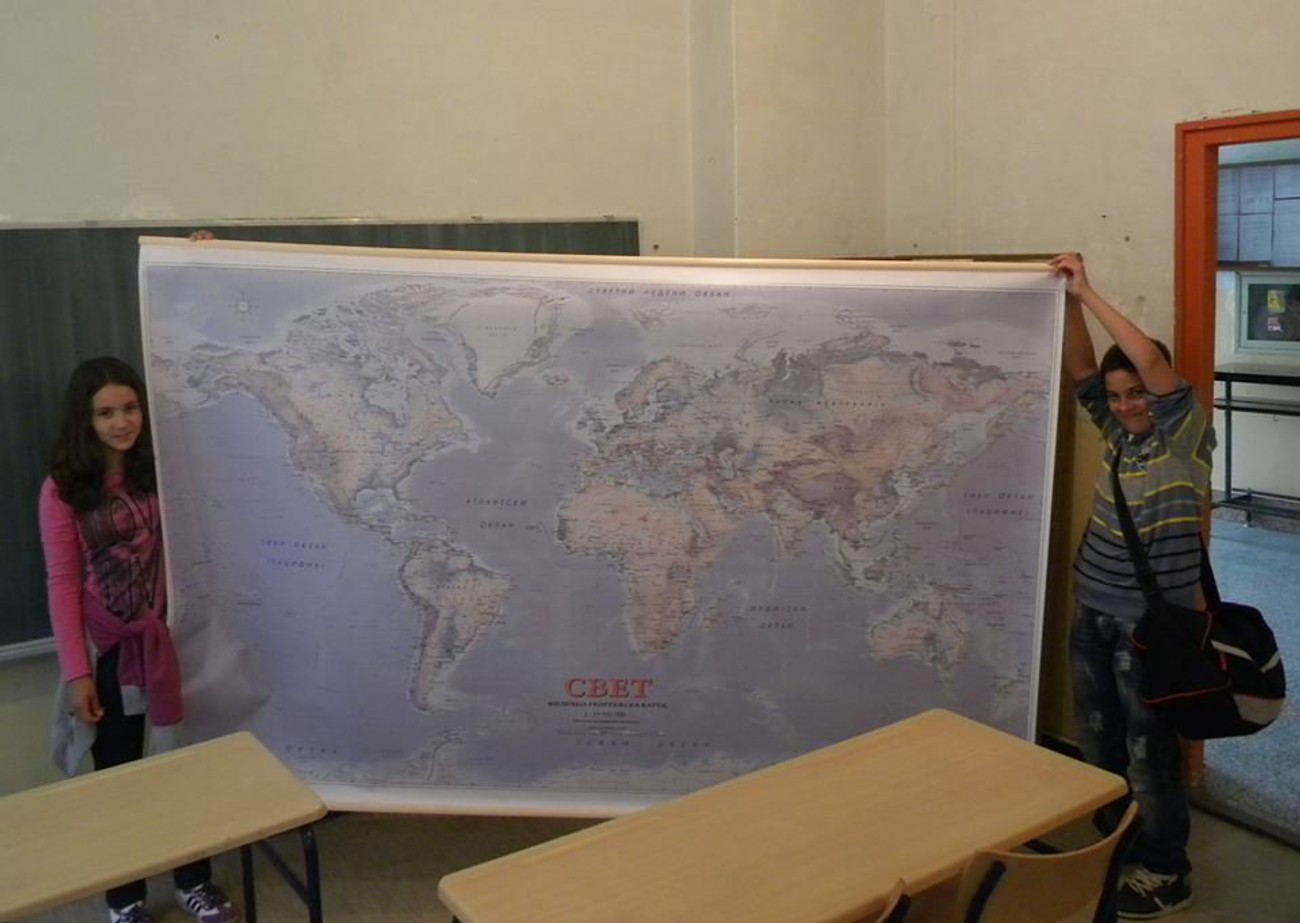 Ripanj na karti sveta: Osnovna škola konačno dobila nove geografske ...