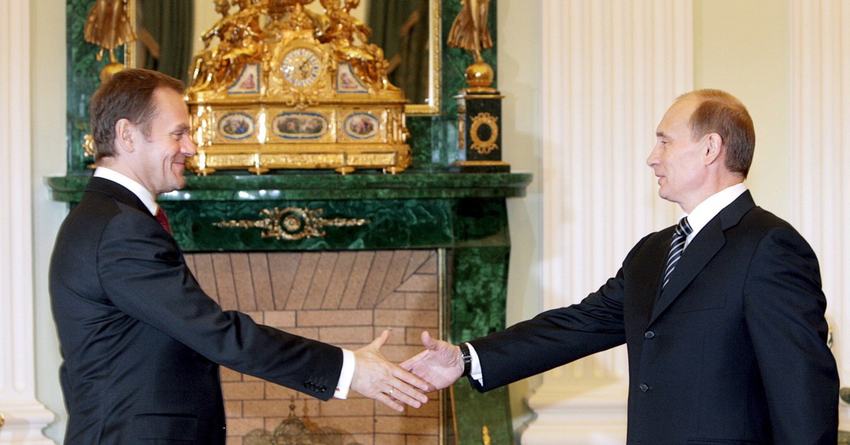 Donald Tusk w Moskwie w 2008 roku. O czym rozmawiał z Putinem ...