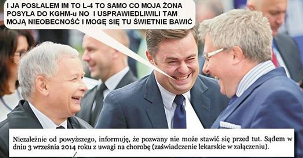 Hofman chwali się fałszywym L4, a Sikorski nie chce być Piłsudskim ...