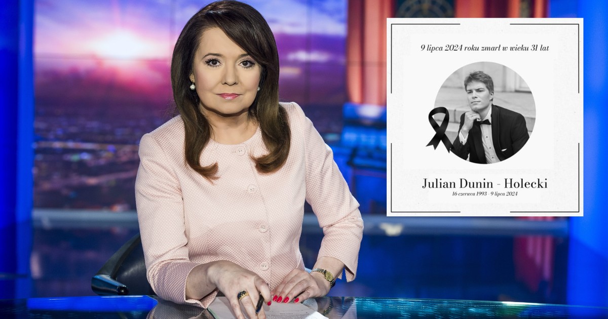 Nie żyje syn Danuty Holeckiej. Julian Dunin-Holecki miał 31 lat - Kobieta