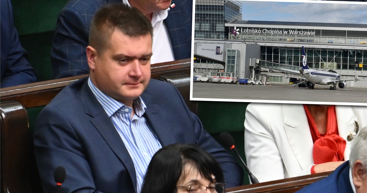Marcin Porzucek wyniesiony z samolotu przez służby. Poseł PiS unika ...