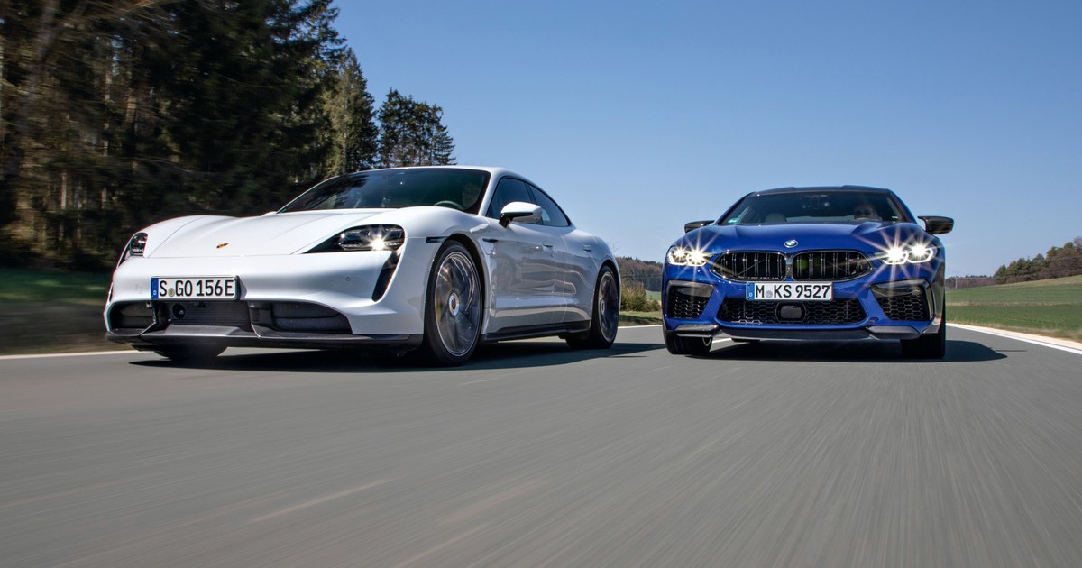 Porównanie: BMW M8 Competition Gran Coupe kontra Porsche Taycan Turbo S